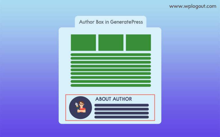 How to Add Author Box in GeneratePress Theme? - WPLogout