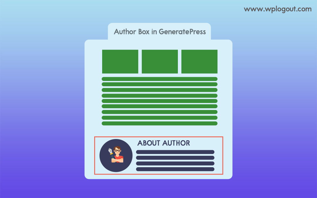 How To Add Author Box In Generatepress Theme Wplogout