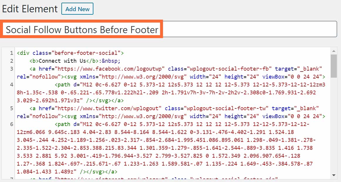 How to Create Social Media Follow Buttons in GeneratePress without Plugin?