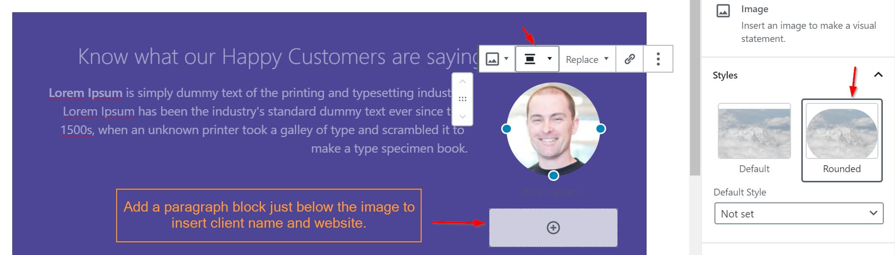 How To Create Testimonial Section In Wordpress Using Generateblocks