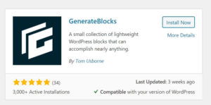GenerateBlocks Review (2024) - Lightweight WordPress Block - WPLogout