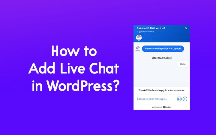 How to Add Live Chat in WordPress? (Fastest Chat Widget) How to Add Live Chat in WordPress? (Fastest Chat Widget)