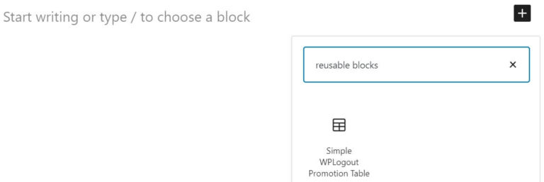 How To Add Reusable Block In Wordpress Wp Logout
