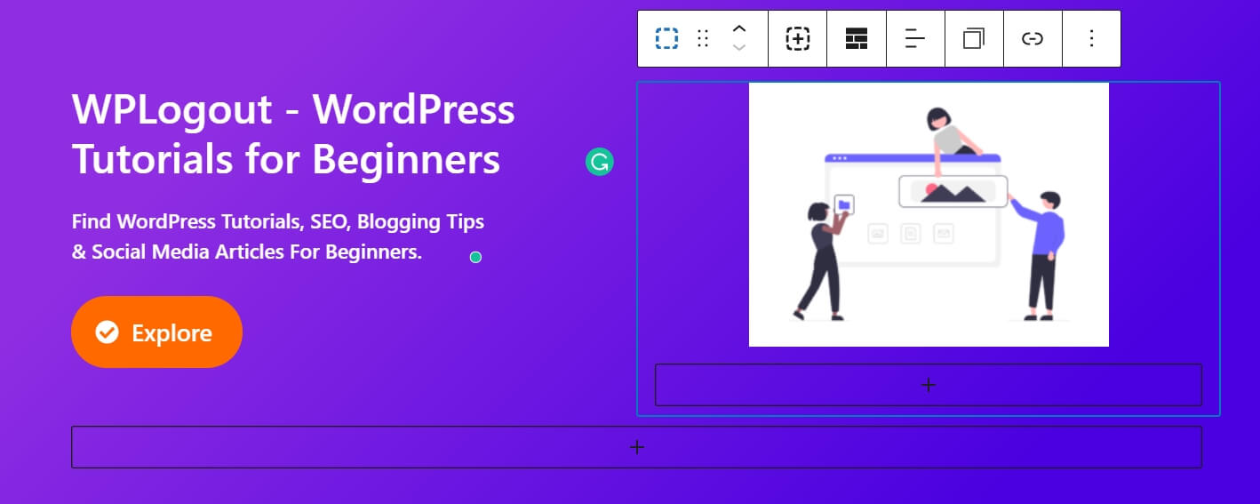 How to Create Hero Section in WordPress using GenerateBlocks?